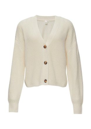 QS by s.Oliver Cardigan Strickjacke Strickjacke aus Baumwollmix