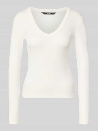 Vero Moda Slim Fit Langarmshirt aus Baumwoll-Mix Modell CHLOE