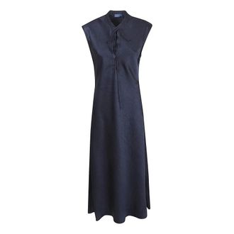 Polo Ralph Lauren Femme, Robes, Bleu, Taille: 34 FR Woven Slip Dress