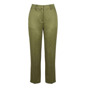 Trussardi Straight Leg Hose - - Trousers - Damen - Gr&uuml;n - S