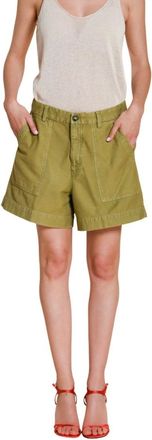 Mason's Femme, Shorts, Vert, Taille: 38 FR Dallas Cargo Bermuda