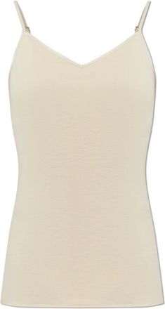 Hanro Femme, Tops, Beige, Taille: 42 FR Camisole Rembourr&eacute;e en Coton