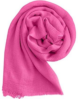 JOPHY & CO. Écharpe/étole/couvre-épaule femme 100% Viscose élégant doux (cod. 2302), fuchsia, Taille unique