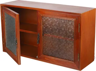 Lurrose Vintage Holzregal mit Stabiles Aufsatzschrank f&uuml;r K&uuml;chen Esszimmerarbeitsplatten Multifunktionaler Organizer f&uuml;r Becher Gew&uuml;rzaufbewahrung Praktisches