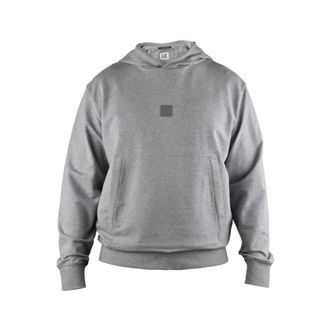 C.P. Company C.p. Company, Homme, Sweatshirts et sweats &agrave; capuche, Gris, Taille: 2XL Rubberised Logo Sweat &agrave; capuche