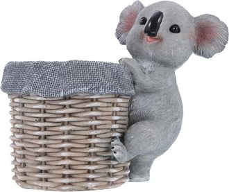 TOPBATHY 1st&uuml;ck Koala Stiftehalter Aus Resin Kreativer Schreibtisch Organizer F&uuml;r B&uuml;robedarf Niedliches Tierdesign Langlebig Stabil F&uuml;r Stifte Bleistifte Und M