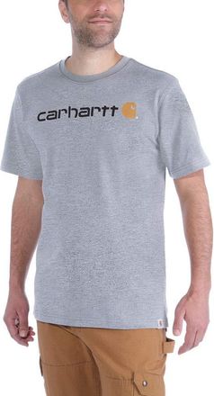 Carhartt Work in Progress Core Logo T-Shirt S/S - T-Shirt, heather grey 034, XXL