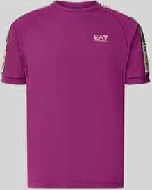 Emporio Armani T-Shirt aus Viskose-Mix mit Logo