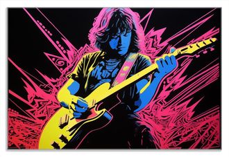 Wallario Frühstücksbrettchen aus Glas, Glasunterlage, Glasbrettchen Explosives Solo, Größe 20 x 30 cm, Sicherheitsglas