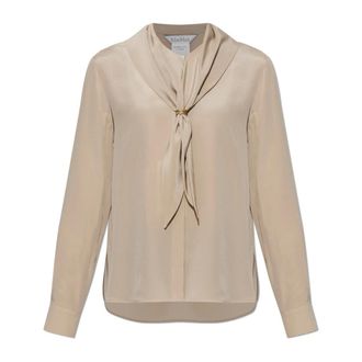 Max Mara Damen, Blusen & Hemden, Beige, SGr&ouml;&szlig;e