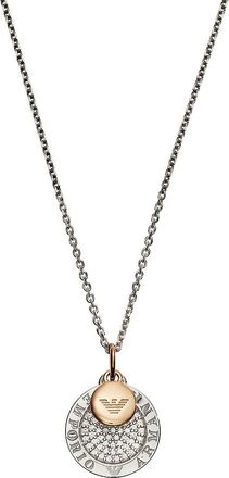 Emporio Armani Halskette F&uuml;r Frauen, L&auml;nge: 450mm +/- 5mm / Gr&ouml;&szlig;e Anh&auml;nger: 15mm X 15mm X 2mm Multi Sterling Silber Halskette, EG3374040