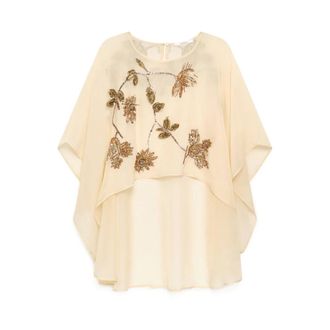 Maliparmi Cappa Silver Garden - - Jackets - Damen - Beige - ONE SIZE