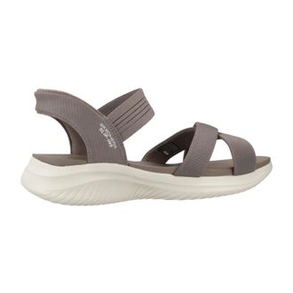 Skechers Femme, Chaussures, Gris, Taille: 41 EU Ultra Flex Sandales Plates