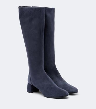Aquazzura Bottes Saint Honor&eacute; en daim