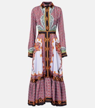 La DoubleJ Maxikleid San Pietro aus Seide