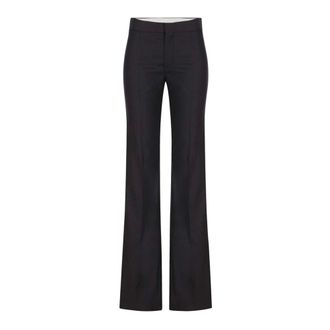 Chlo&eacute; Femme, Pantalons, Noir, Taille: 42 FR Wool Pants