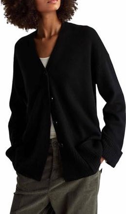Benetton Cardigan M/L 126wd604z, Noir, S Femme