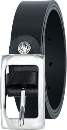 Lindenmann leather belt for women, womens leather belt, Farbe/Color:noir, Size US/EU:Bundweite 105 cm Gesamtl&auml;nge 120 cm W 41.5 XL