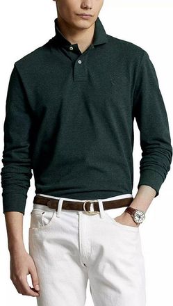 Polo Ralph Lauren Langarm-Poloshirt Herren Hemd Slim-Fit Weich, atmungsaktiv und angenehm auf der Haut