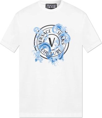 Versace Jeans Couture Homme, Tops, Blanc, Taille: XL T-shirt Graphique
