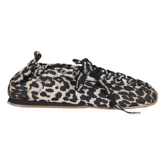 Ganni Sports Ballerina mit Schn&uuml;rung - - Shoes - Damen - Braun - 37 EU