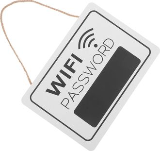 Valiclud Rustikales Wifi T&uuml;rschild Aus Holz H&auml;ngeschild Mit Gedrucktem Passwort Dekoratives Wandornament F&uuml;r Caf&eacute; Und Zuhause