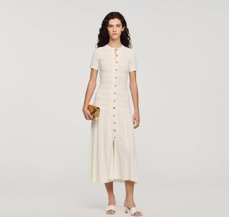 Sandro Langes Strickkleid