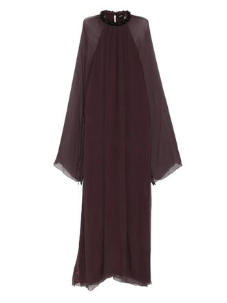 Amen robe courte &agrave; manches raglan - Violet