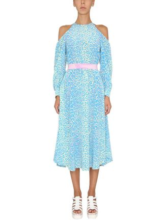 Stella McCartney Animal Pattern Dress - Blue