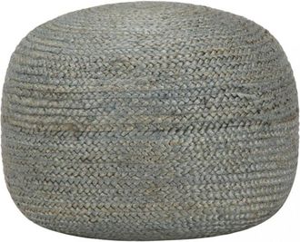 vidaXL Vidaxl - Handgefertigter Sitzpuff Olivgr&uuml;n 45 x 30 cm Jute