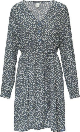 QS by s.Oliver Minikleid Kleid Kurzes Cr&ecirc;pe-Kleid mit All-over-Print