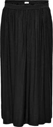Only Carmakoma Long Skirt Carvenedig Life Noos Jupe Longue, Noir, 50 Femmes
