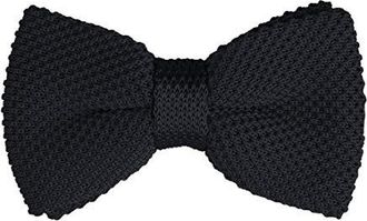 Allegra K Noeud papillon pré-noué pour homme, col réglable, couleur unie, Noir, taille unique