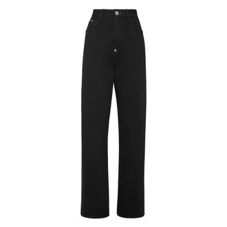 Philipp Plein Femme, Jeans, Noir, Taille: W25 Denim Pantalons Loose Fit Iconic