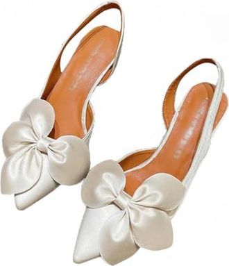 Minetom Femme Escarpins &Eacute;l&eacute;gant Bout Pointu Pumps &Eacute;t&eacute; Talon Haut Chaussure de F&ecirc;te Soir&eacute;e Mariage Bureau C Beige 40 EU