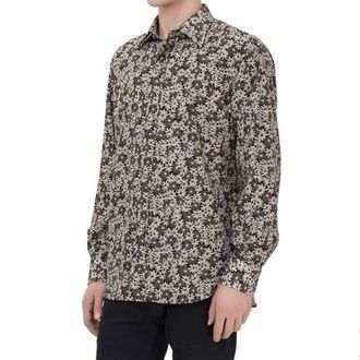 Tom Ford Mens Bicolor Cotton Pattern Shirt
