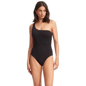 Seafolly Damen Badeanzug Sea Dive One Shoulder One Piece