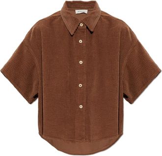 American Vintage Femme, Blouses et Chemises, Brun, Taille: 40 FR Chemise &agrave; manches courtes Padow