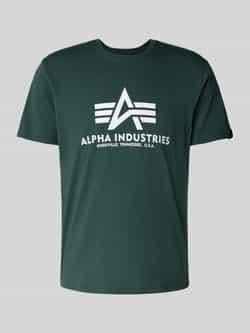 Alpha Industries T-Shirt mit Label-Print
