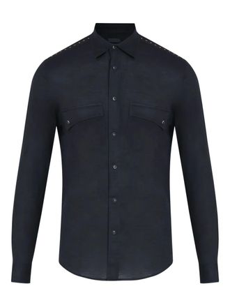 Osklen Geknöpftes Hemd mit Schulterdetail - Schwarz