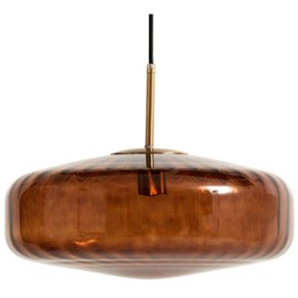 Light & Living Light&living - suspension - Pleat - marron - verre - &oslash; 30cm