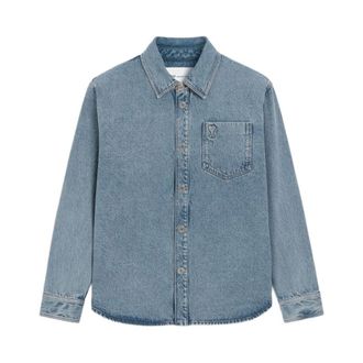 Ami Homme, Chemises, Bleu, Taille: XL Chemise en jean De Coeur