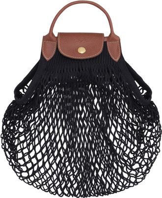 Longchamp Le Pliage Filet Tote Bag - Black