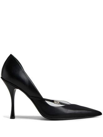 Dsquared2 escarpins en cuir &agrave; bout pointu - Noir