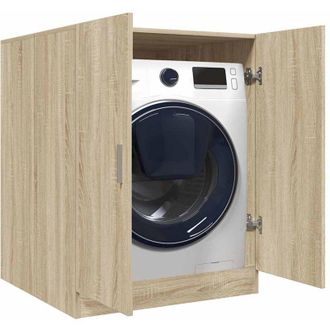 vidaXL Meuble pour machine &agrave; laver ch&ecirc;ne sonoma 70,5x71,5x91,5 cm Vidaxl