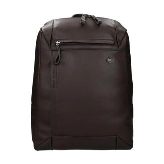 Piquadro Luxuri&ouml;ser Lederrucksack mit mehreren F&auml;chern - - Bags - Herren - Braun - ONE SIZE