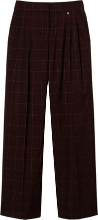 Twin-Set Karierte Palazzohose - Violett