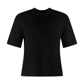 Theory Schwarzes Baumwoll-T-Shirt Relaxed Fit - - Tops - Damen - Schwarzk - S
