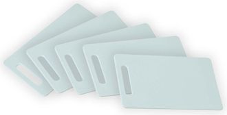 KESPER 30475 | 5er Set Schneidebrett aus Kunststoff, blau 29 x 19,5 x 0,5 cm