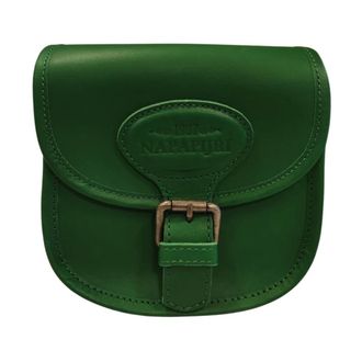 Napapijri Gr&uuml;ne Leder Damenknopftasche - - Bags - Damen - Gr&uuml;n - ONE SIZE